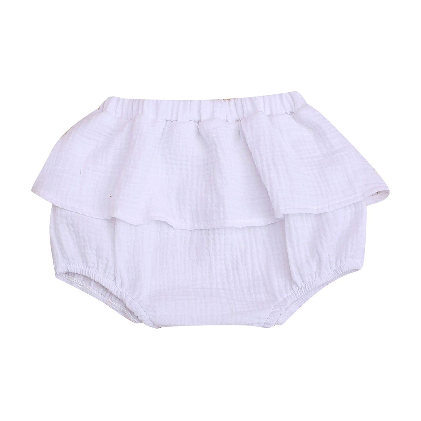 FYDUU Baby Girls Skirts Baby Girl Ruffle Diaper Covers Bloomers Linen ...