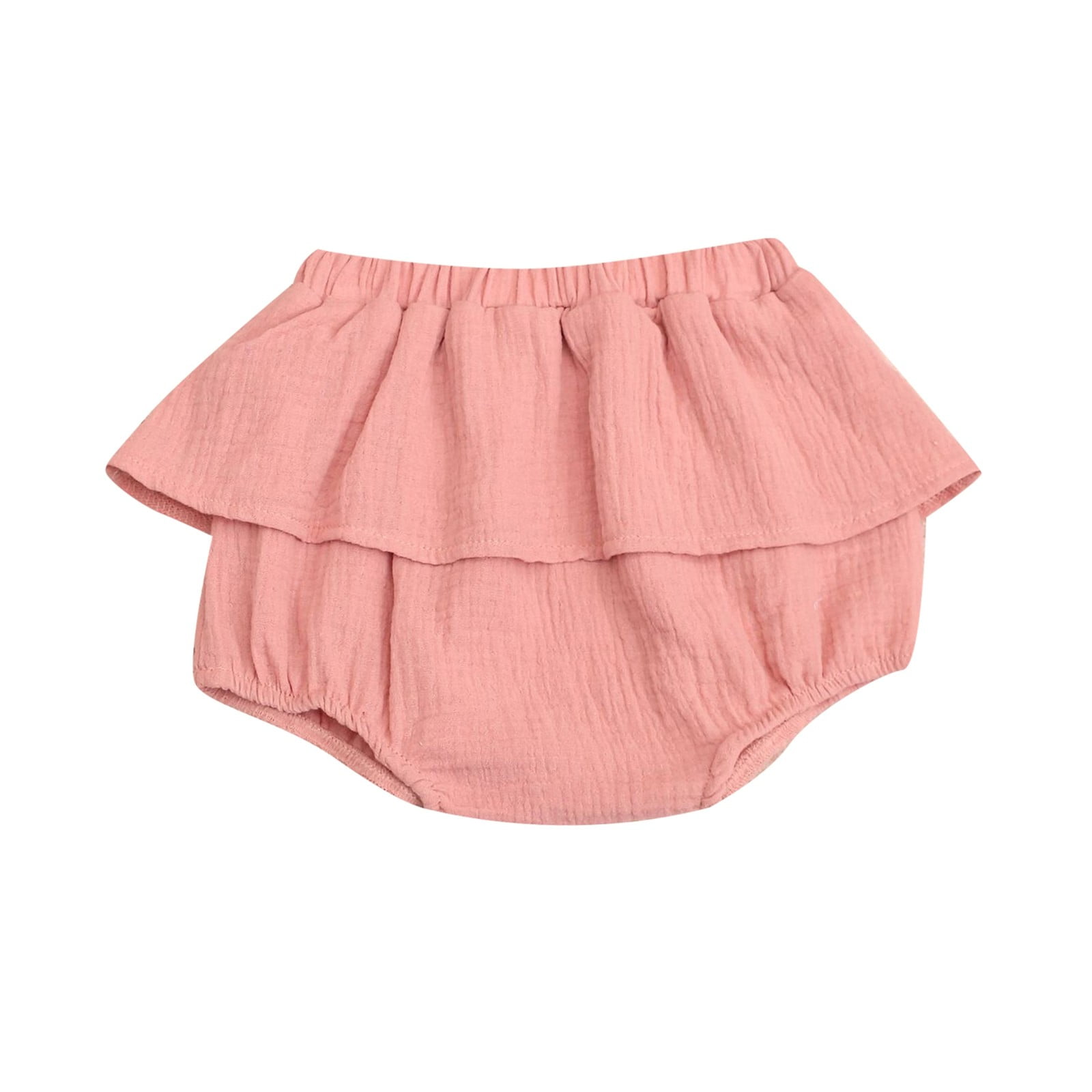 FYDUU Baby Girls Skirts Baby Girl Ruffle Diaper Covers Bloomers Linen ...