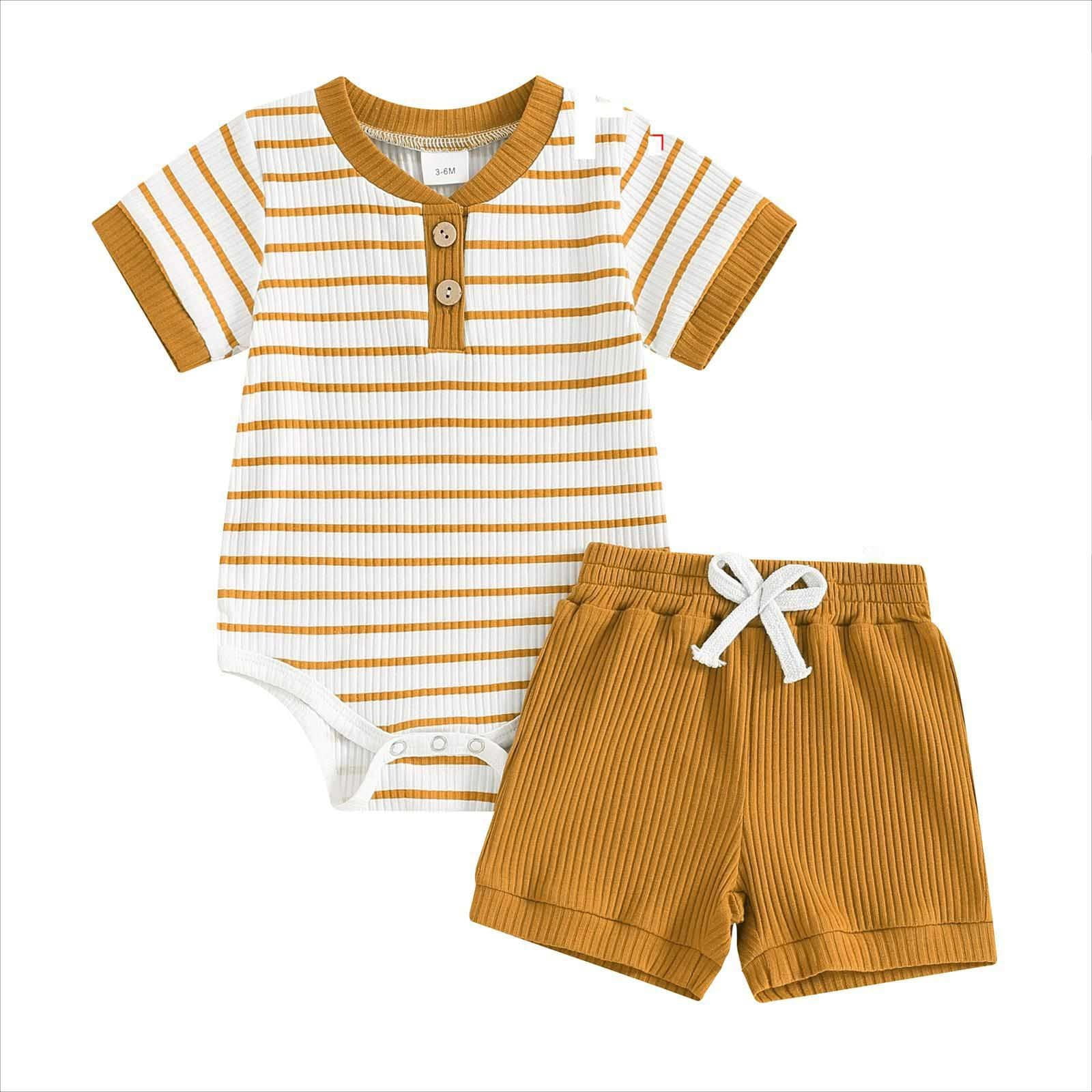 FYDUU Boys Clothes Boy Outfits Boy And Girl Baby Summer Jumpsuit Short ...