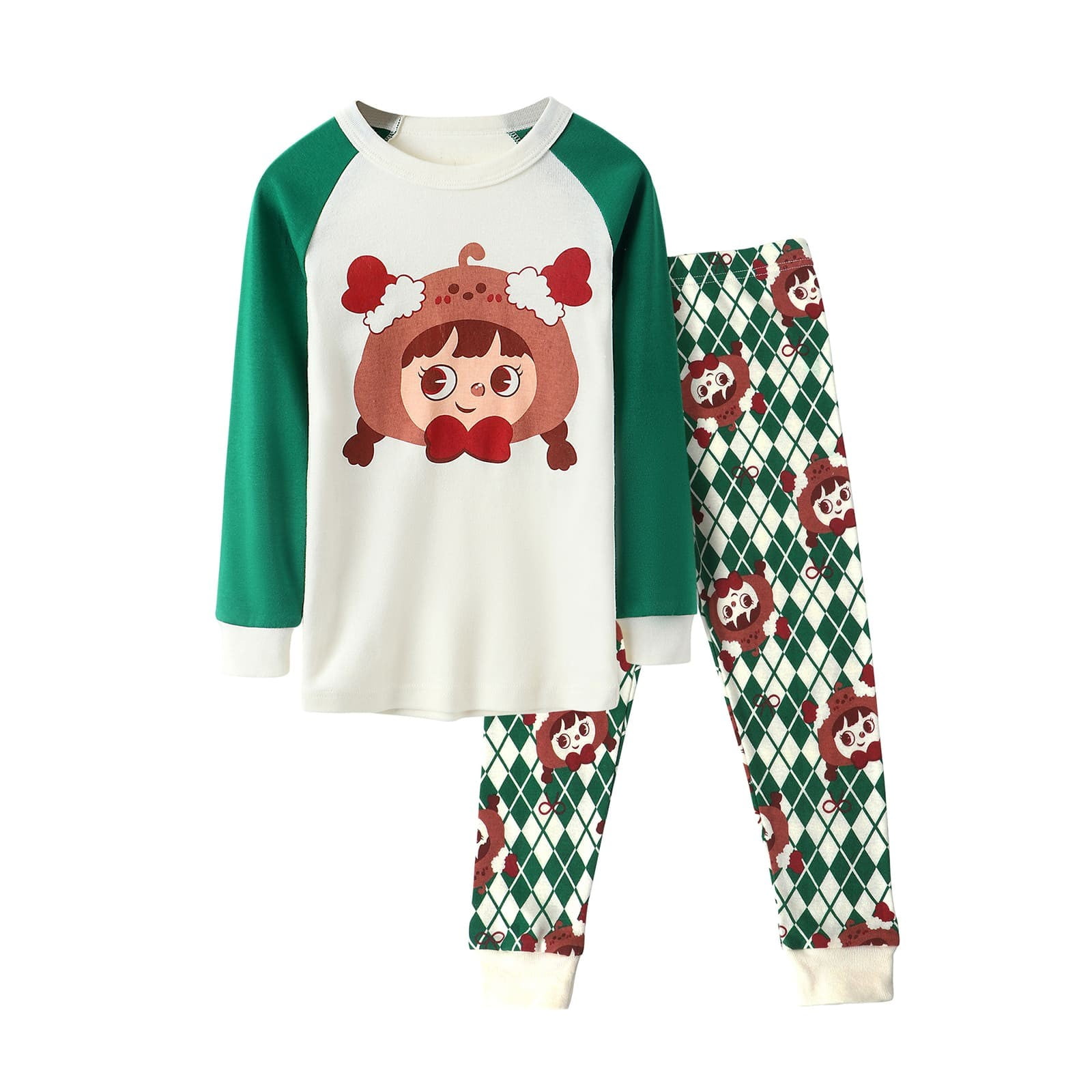 FYDUU Boys Fall Pajamas Set 2024 Toddler Kids Baby Boys Girls Pajamas Cartoon Cute Print Long ...