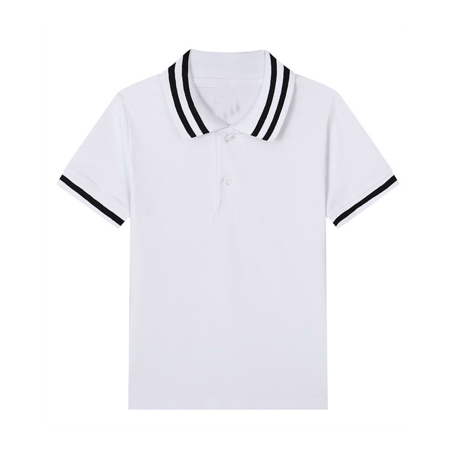 FYDUU Boys Polo Shirts Kids School Uniform Shirts Short Sleeve Casual ...