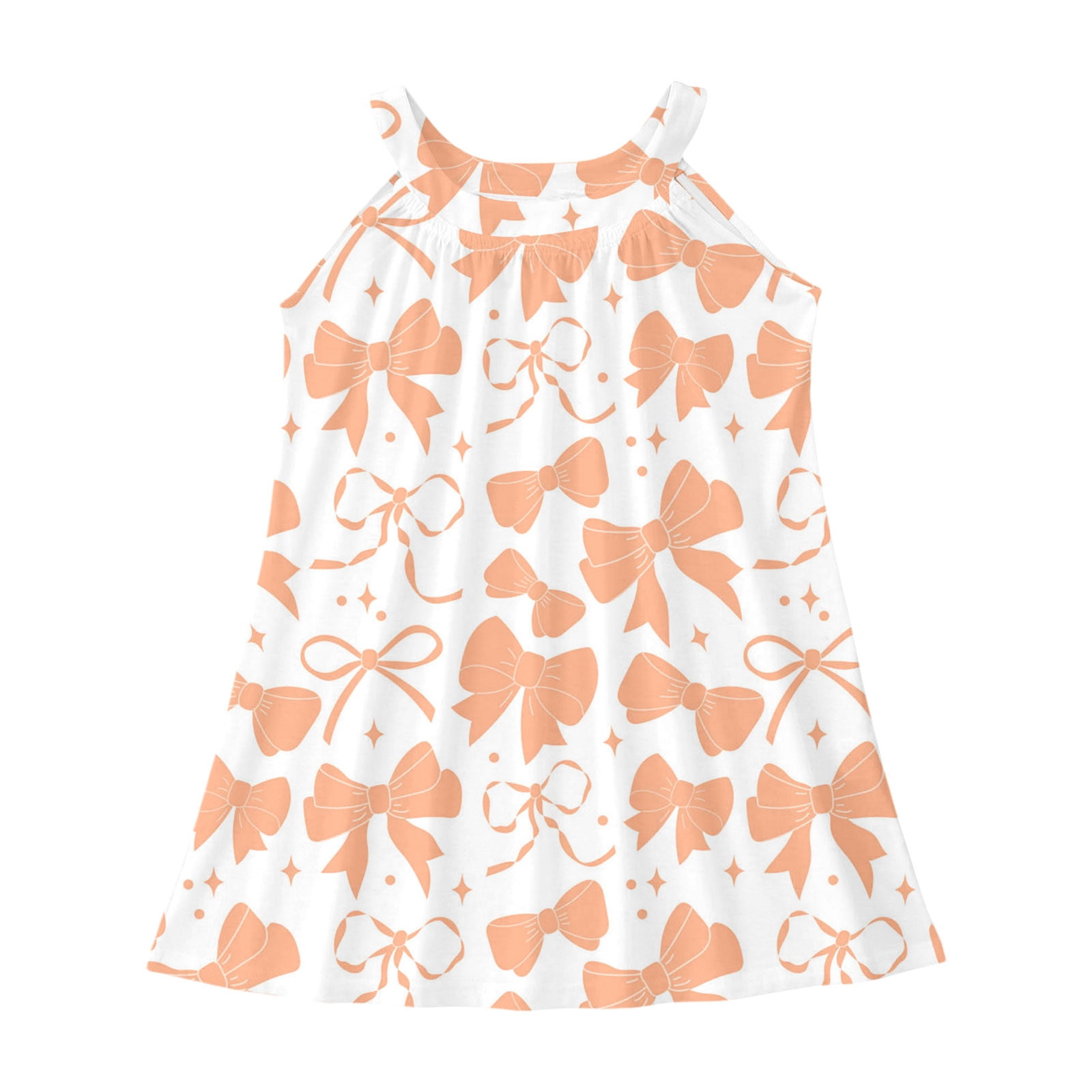 FYDUU Fashion Girls Dress Bow Knot Girl's Beach Swim Cover Up Summer ...