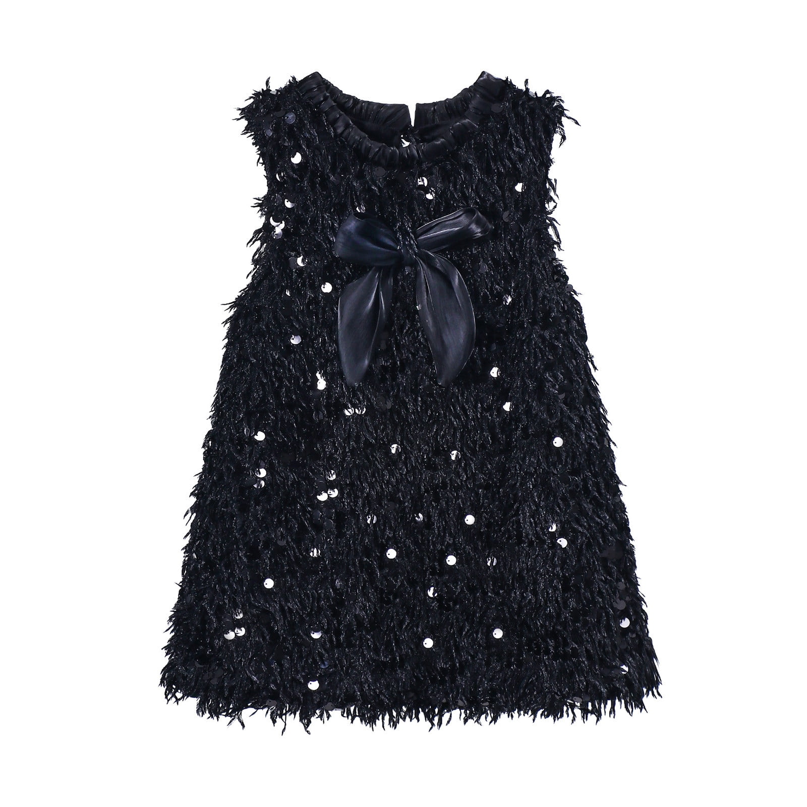 FYDUU Girls Floral Dress Tutu Dress For Girls Sparkly Sequin Birthday ...