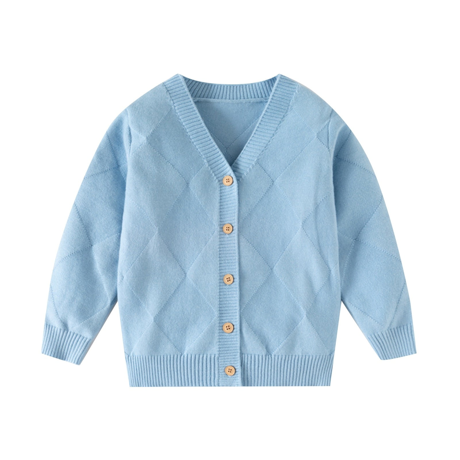 FYDUU Little Boys Sweaters For Toddlers Kids Soft Layer Core Spun Yarn Cardigan With Pattern ...