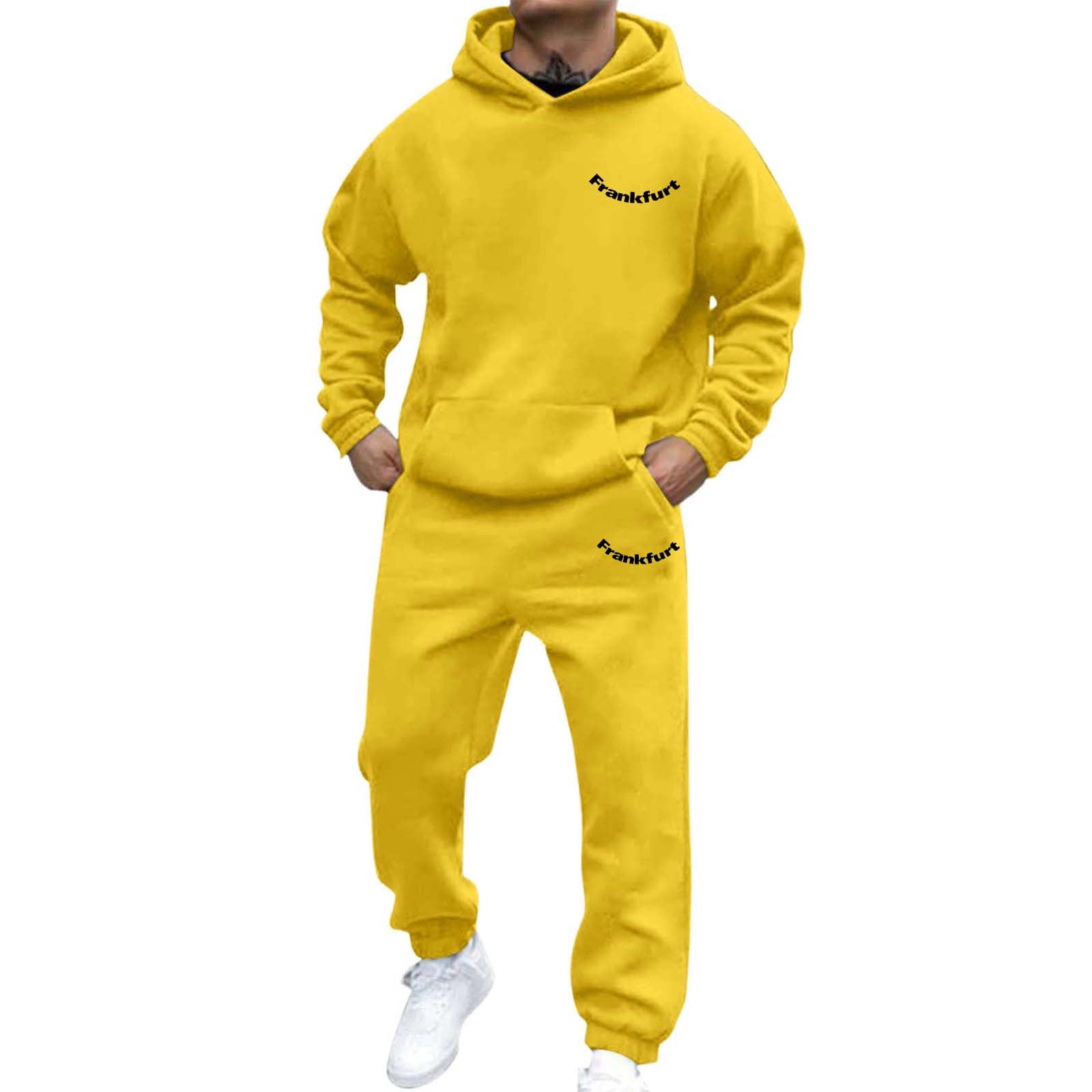 FYDUU Men's Sweatsuits Set 2 Piece Mens Hoodies Tracksuit Casual ...