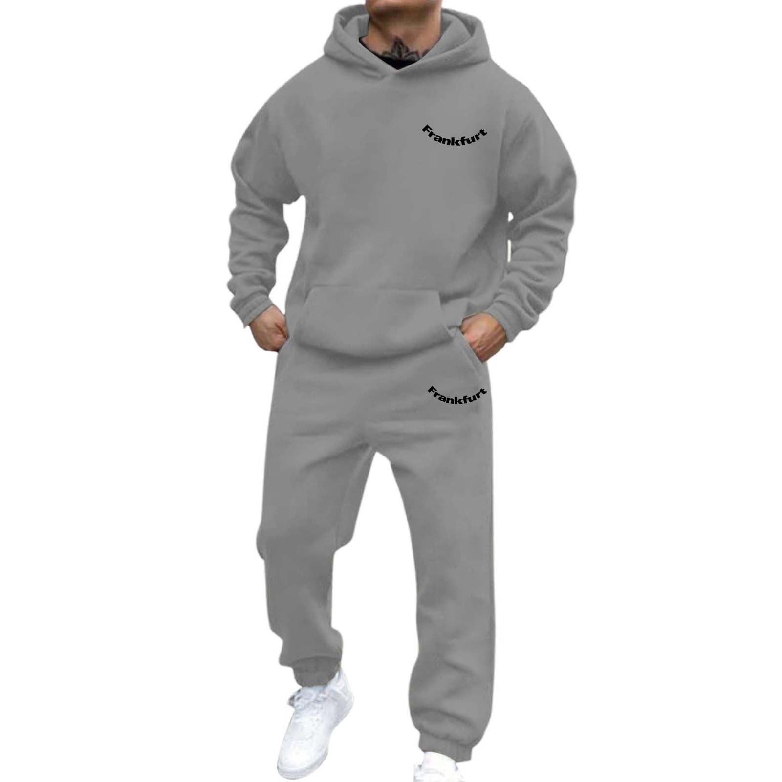 FYDUU Men's Sweatsuits Set 2 Piece Mens Hoodies Tracksuit Casual ...