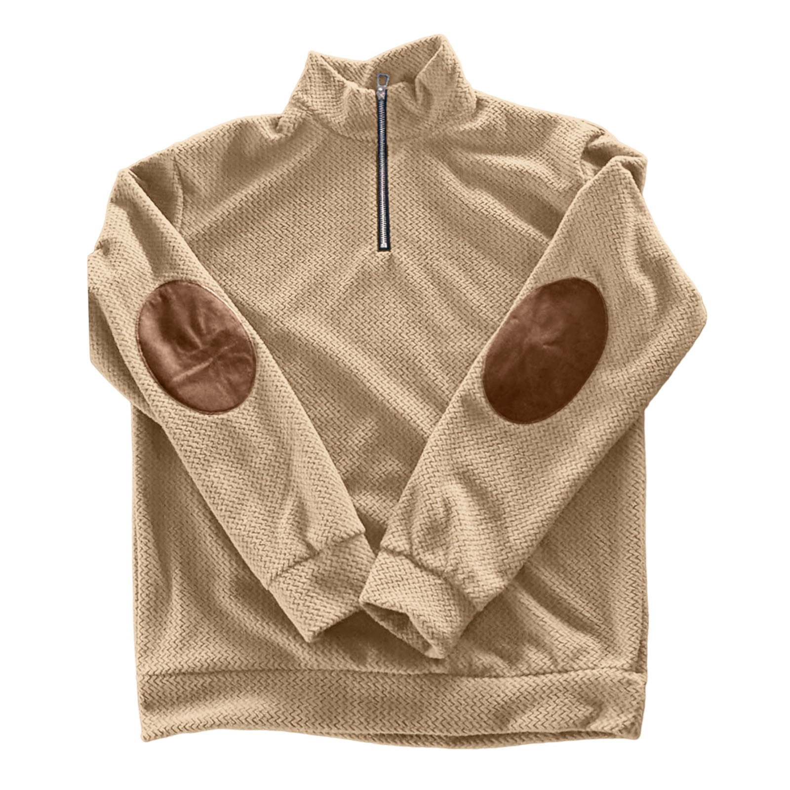 FYDUU Mens Quarter Zip Pullover Men's Outdoor Casual Stand Collar ...