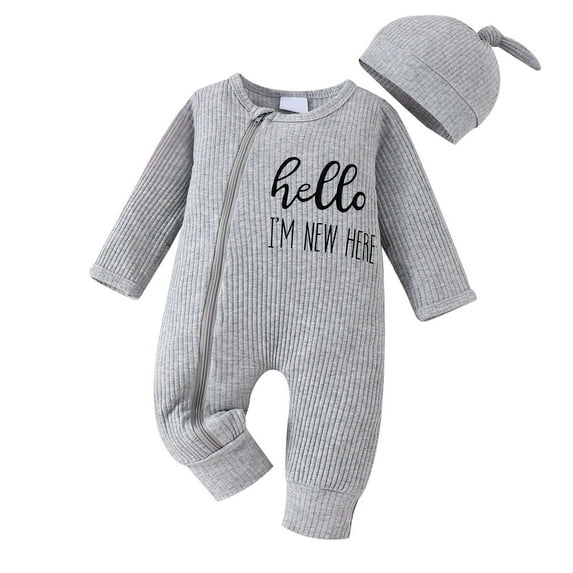 FYDUU Newborn Baby Girl Clothes Infant Romper Letter Print Long Sleeve ...