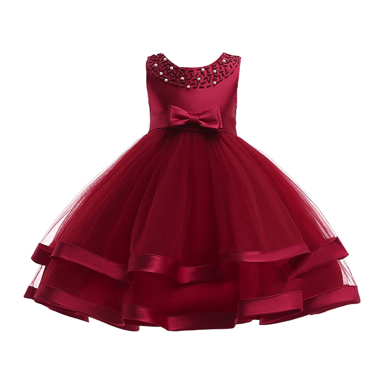 FYDUU Simple Girl's Dresses Girls Flower Dresses For Wedding Party ...