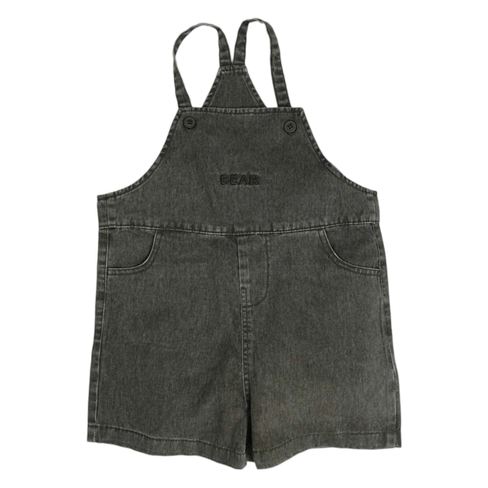 FYDUU Toddler Baby & Little Boys Bib Shorts Pocket Summer Denim ...