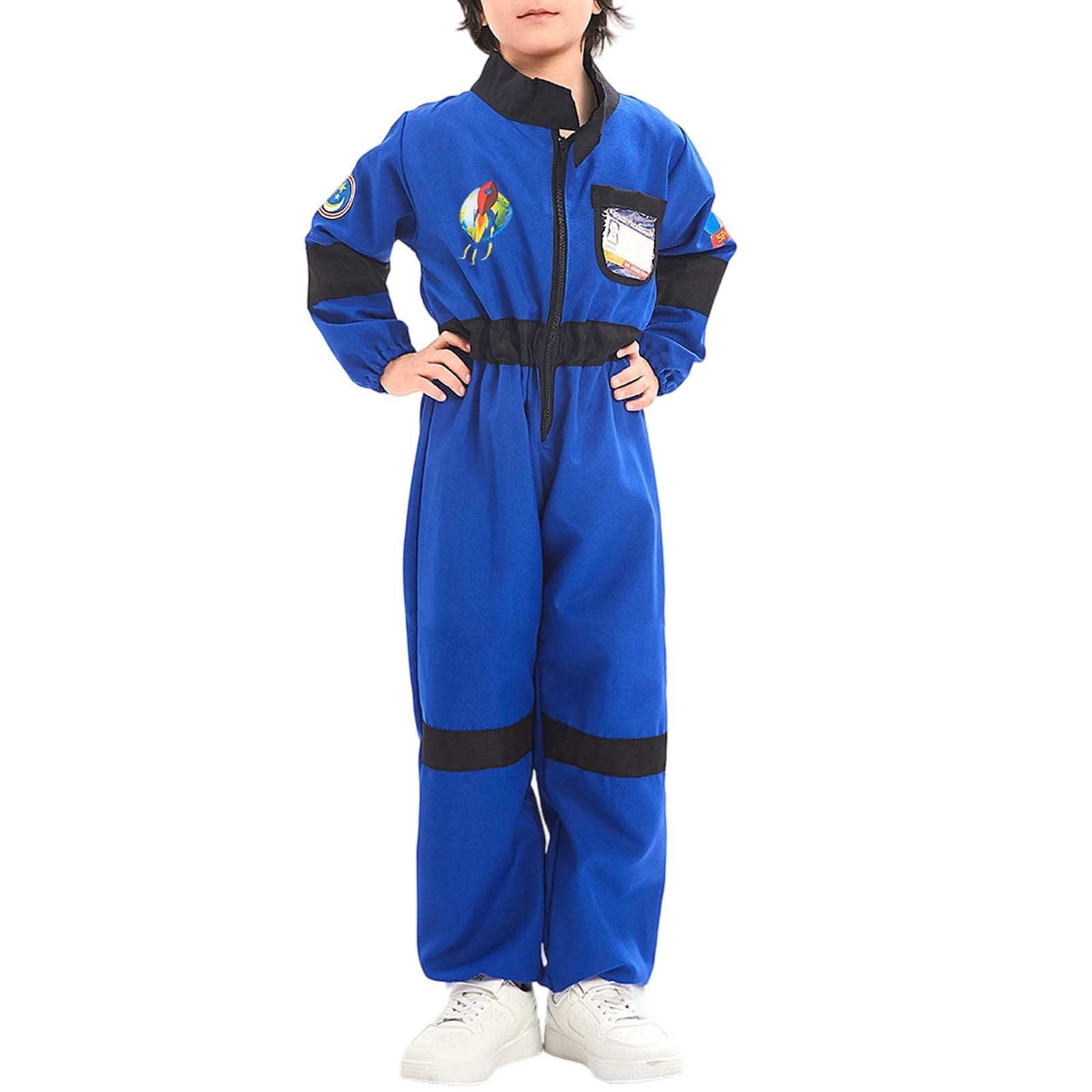 FYDUU Toddler Boys Astronaut Halloween Space Suit Outfit Kids Party ...