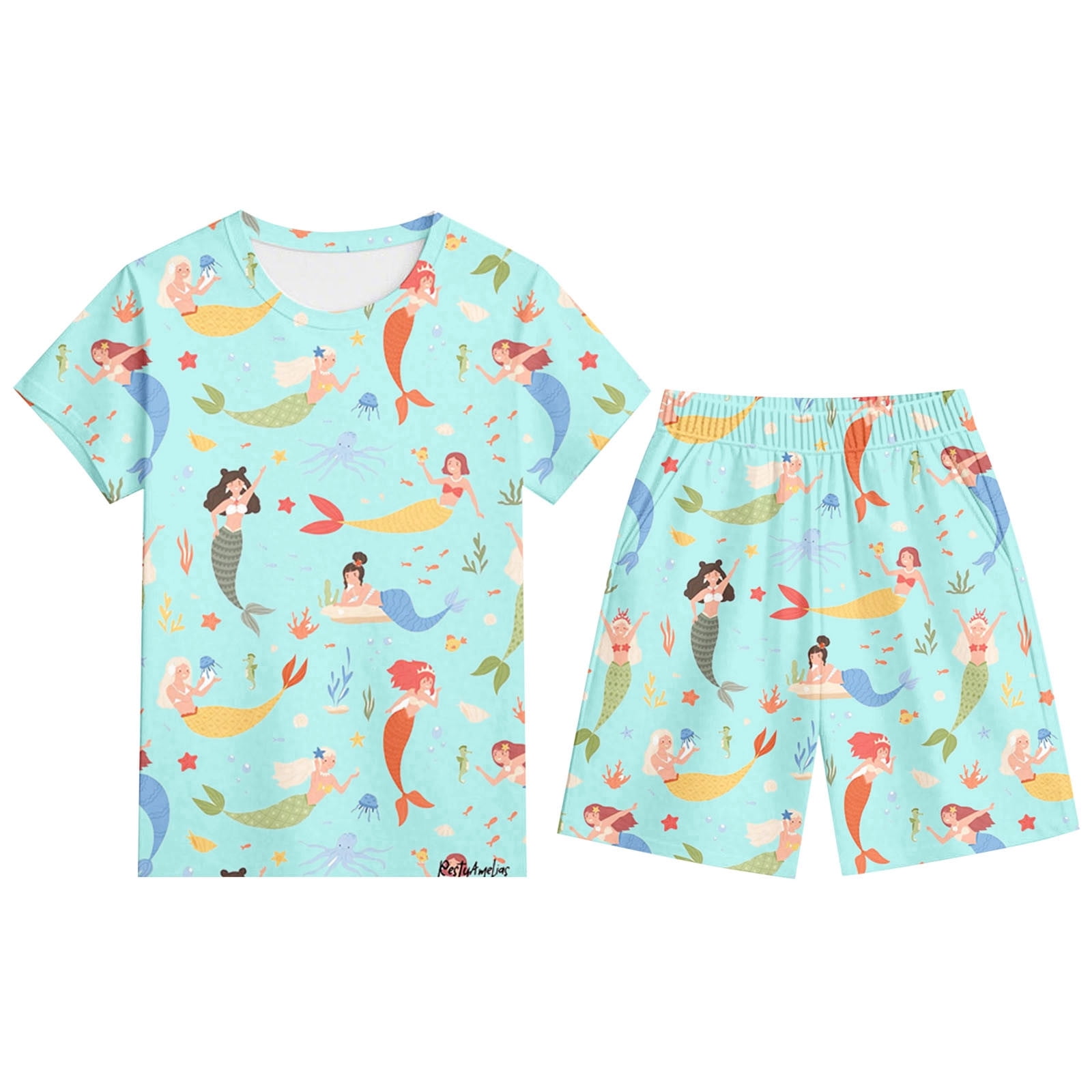 FYDUU Toddler Kid Boy Clothes Toddler Boys Outfits & Sets Cartoon Print ...