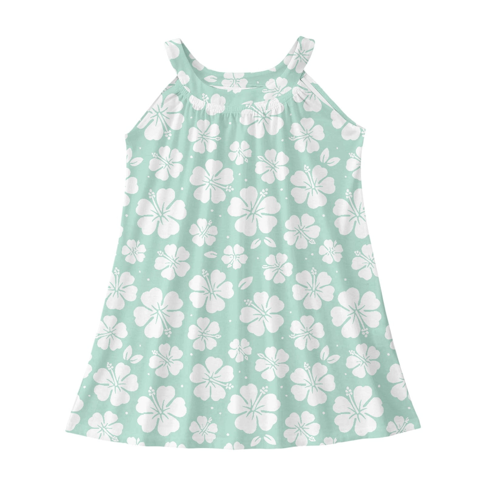 FYDUU Trendy Girls Dress Girl's Beach Swim Cover Up Summer Sleeveless ...