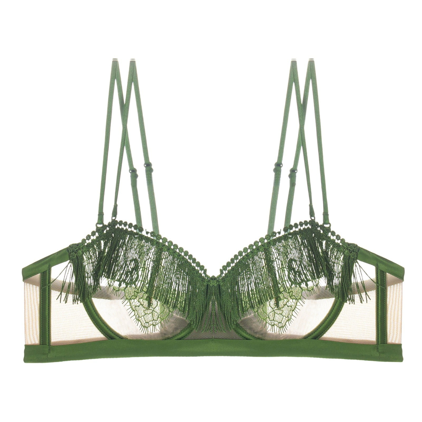 FYDUU Women's Full Coverage Bra Women's Sexy 1/2 Cup Lace Bra Mesh ...