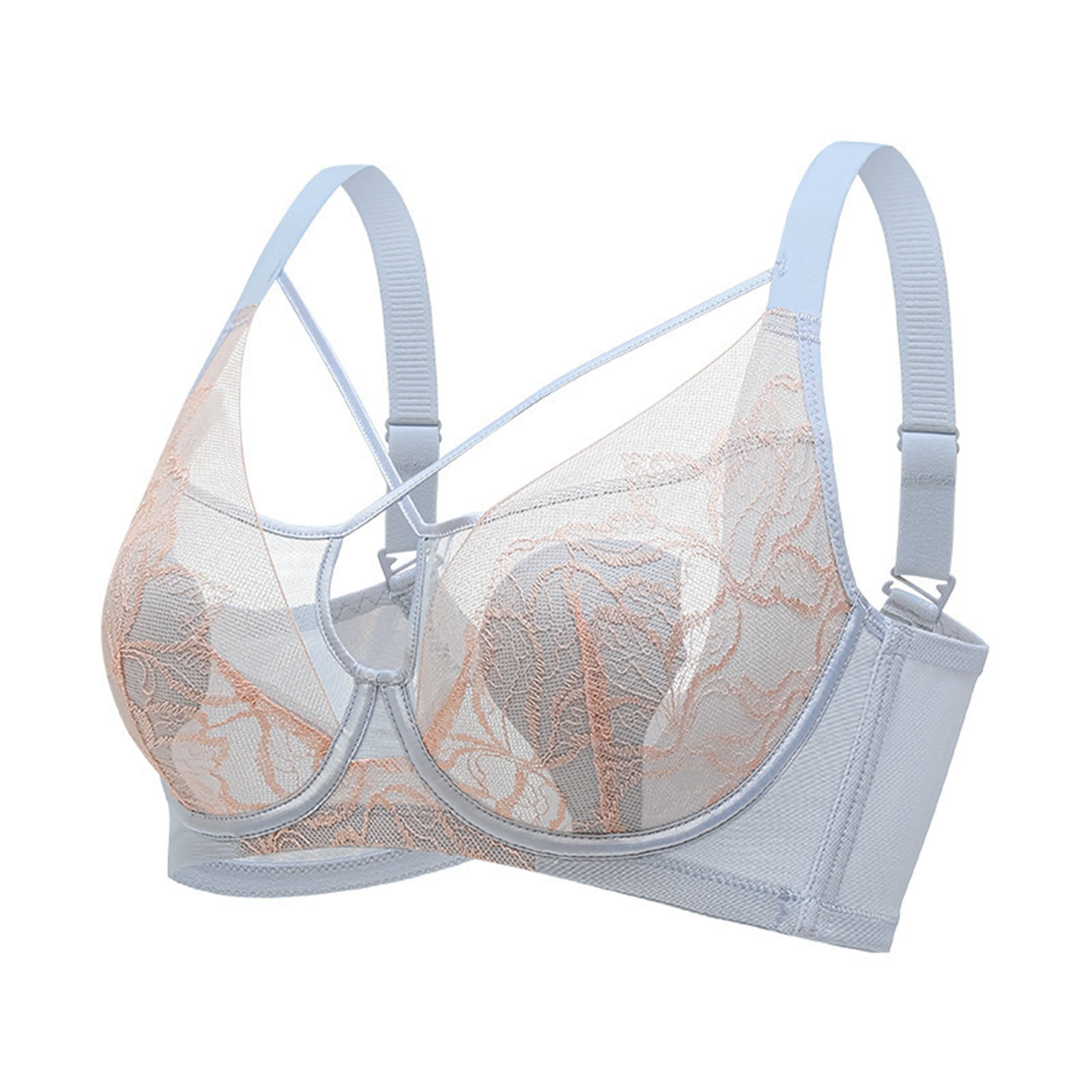 FYDUU Women's Minimizer Bras Full Coverage Unlined Underwire Bras Plus ...