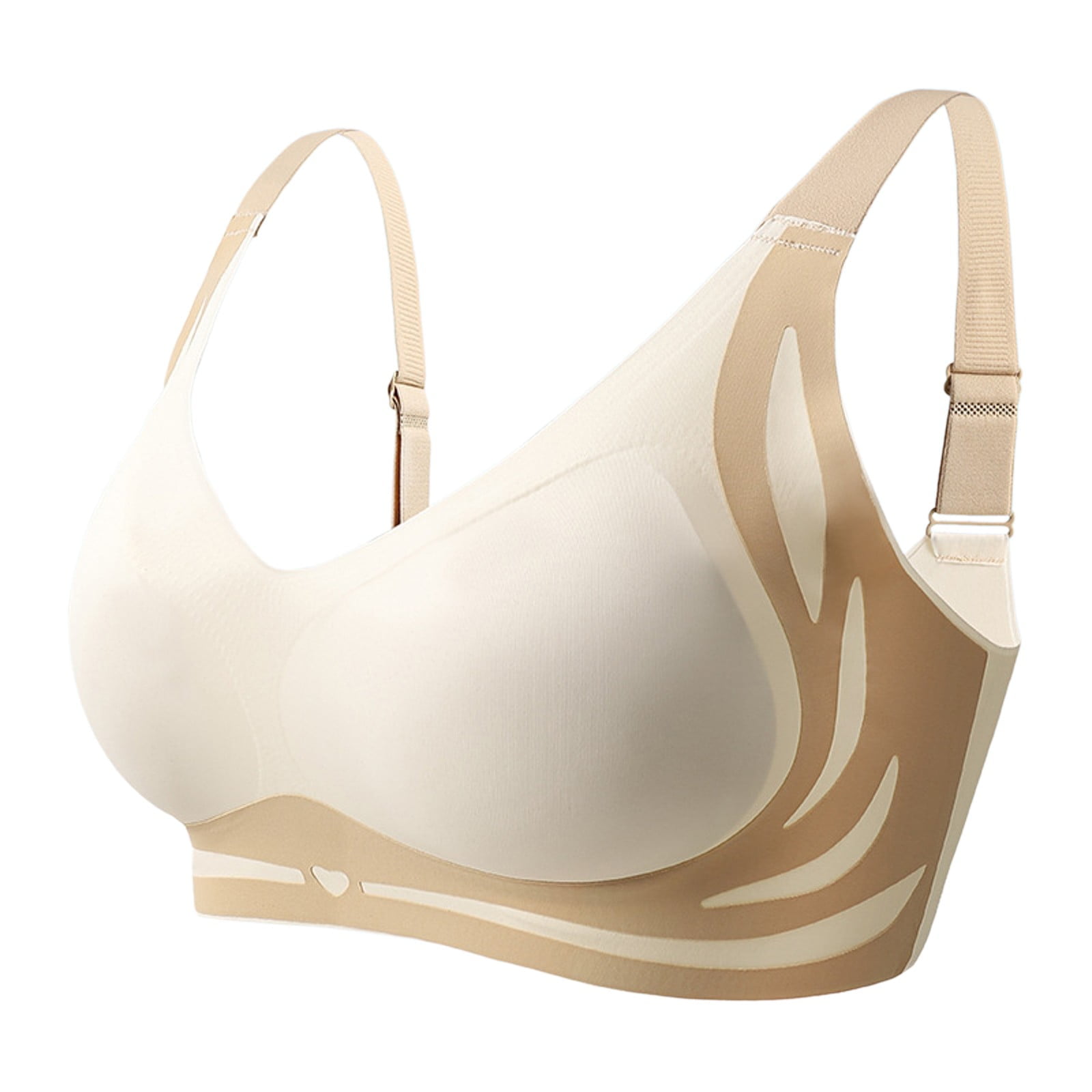 FYDUU Women's Minimizer Bras Push Up Seamless Bra Wireless Bra No ...