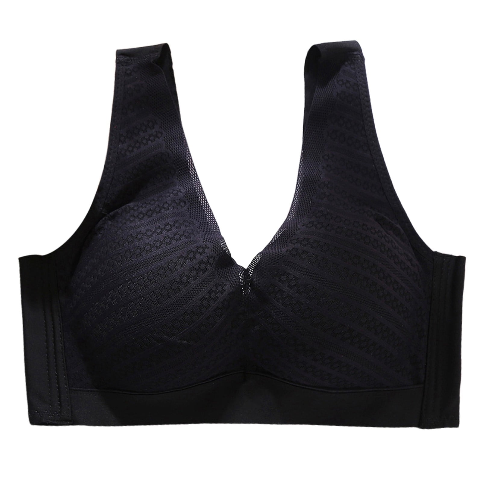 FYDUU Women's Wireless Bras New Vest Style Medium Thick On Cup Four ...