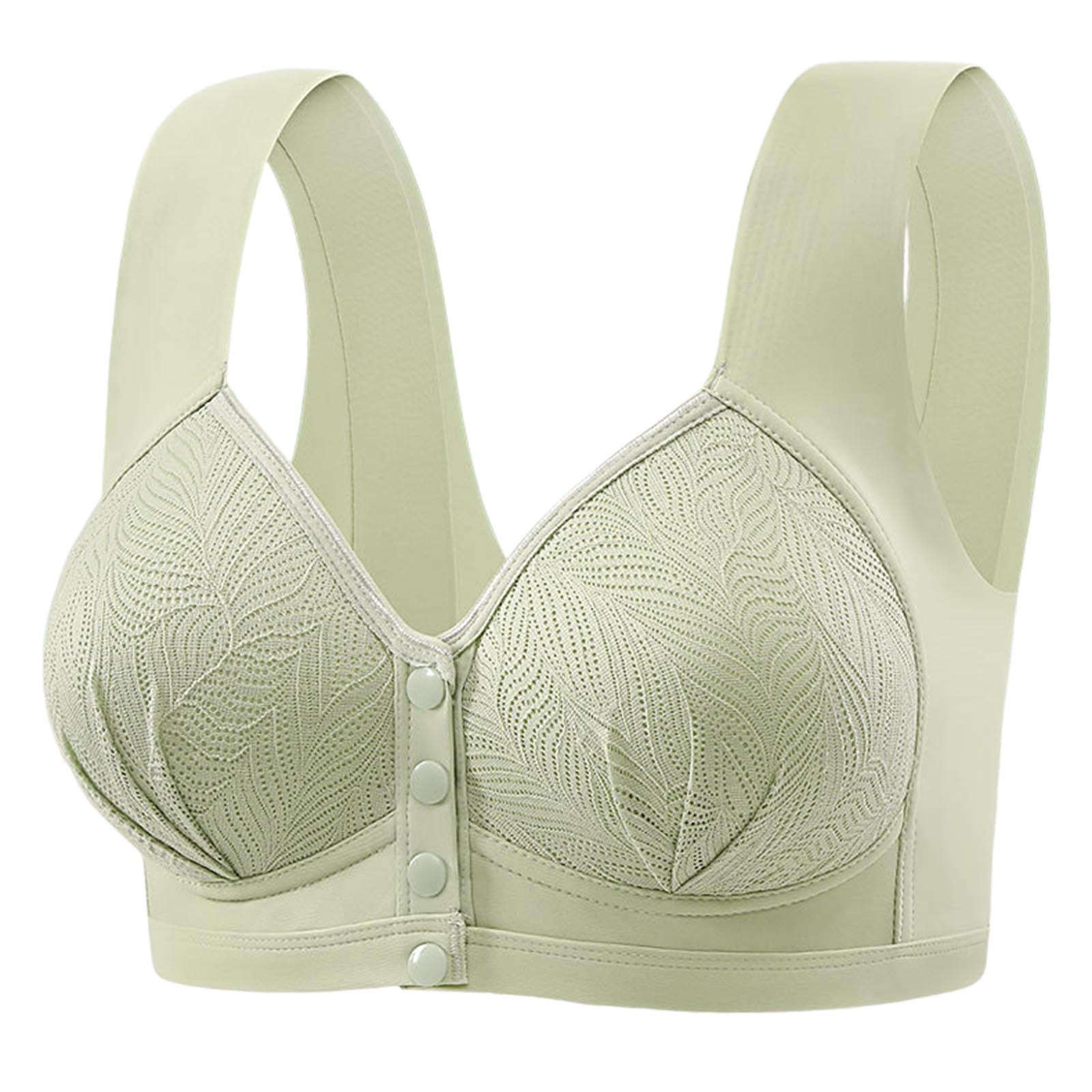 FYDUU Womens Comfort Bras New Women's Front Closure Bras No Underwire ...