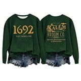 FYEGRE 1692 They Missed One Halloween Shirts for Women Salem Witch Long ...