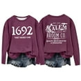 FYEGRE 1692 They Missed One Halloween Shirts for Women Salem Witch Long ...