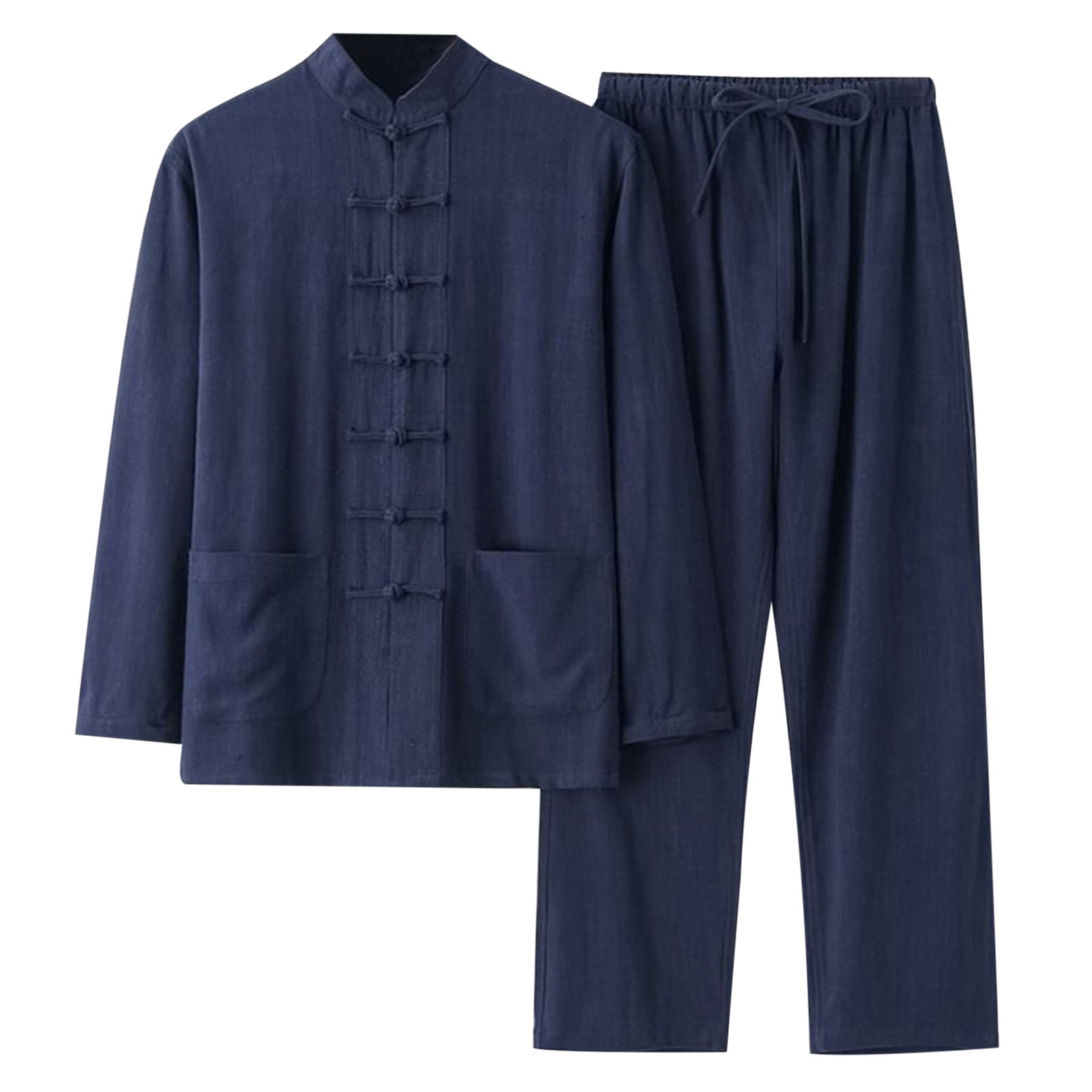 FYEGRE Cotton Blend Long Sleeves Tai Chi Suit Morning Exercise Uniform ...
