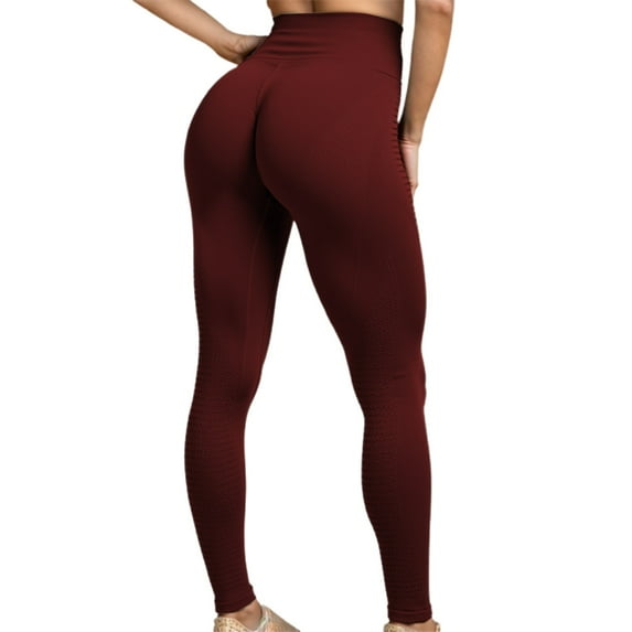 FYEGRE High Performance Sculpting Yoga Pants for Women Textured Workout ...