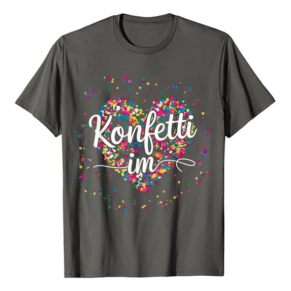 FYEGRE Men's Confetti Heart Print Fancy Dress Carnival Party Theme ...