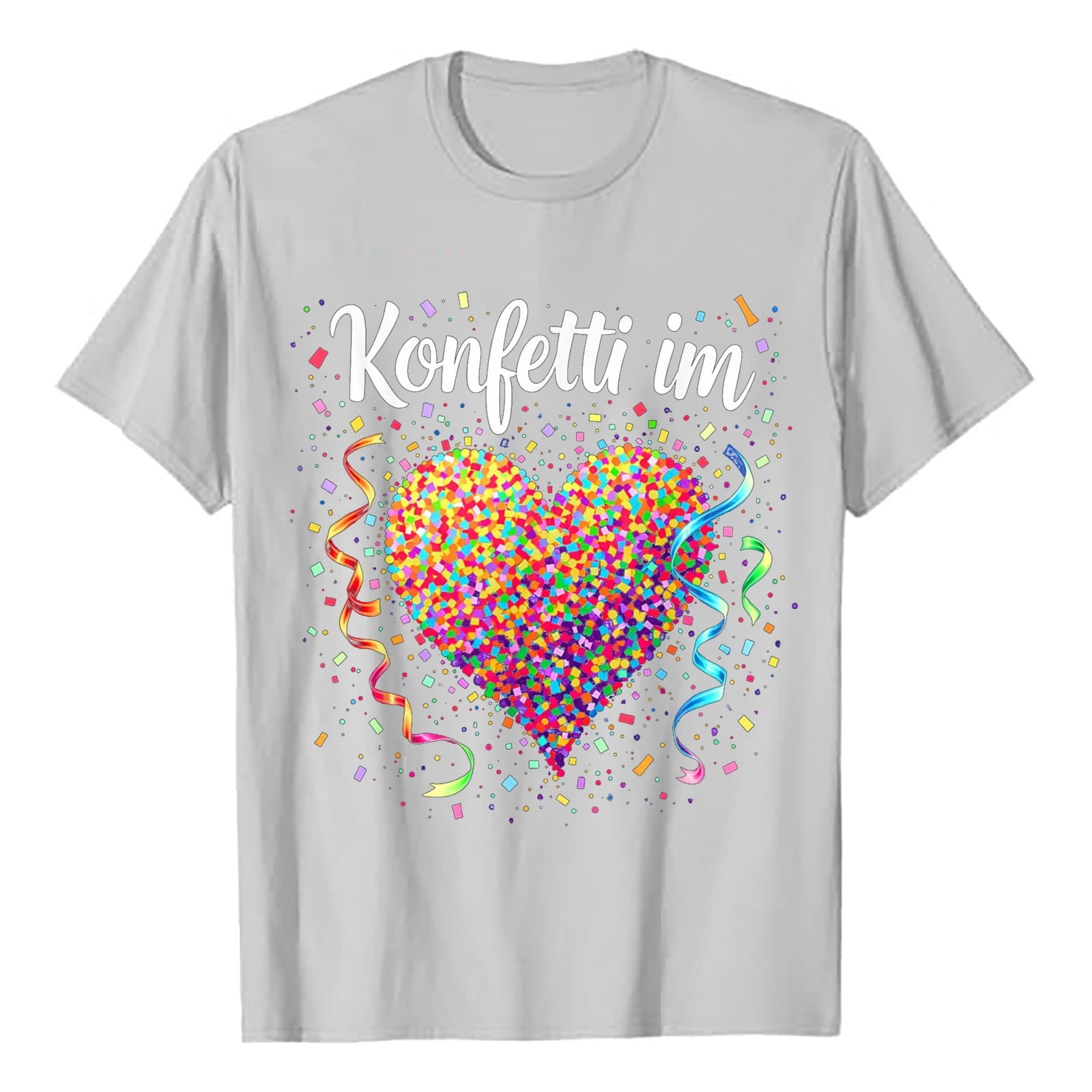 FYEGRE Men's Confetti In Heart Graphic Novelty Fancy Dress Carnival ...