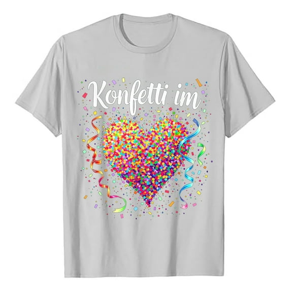 FYEGRE Men's Confetti In Heart Graphic Novelty Fancy Dress Carnival ...