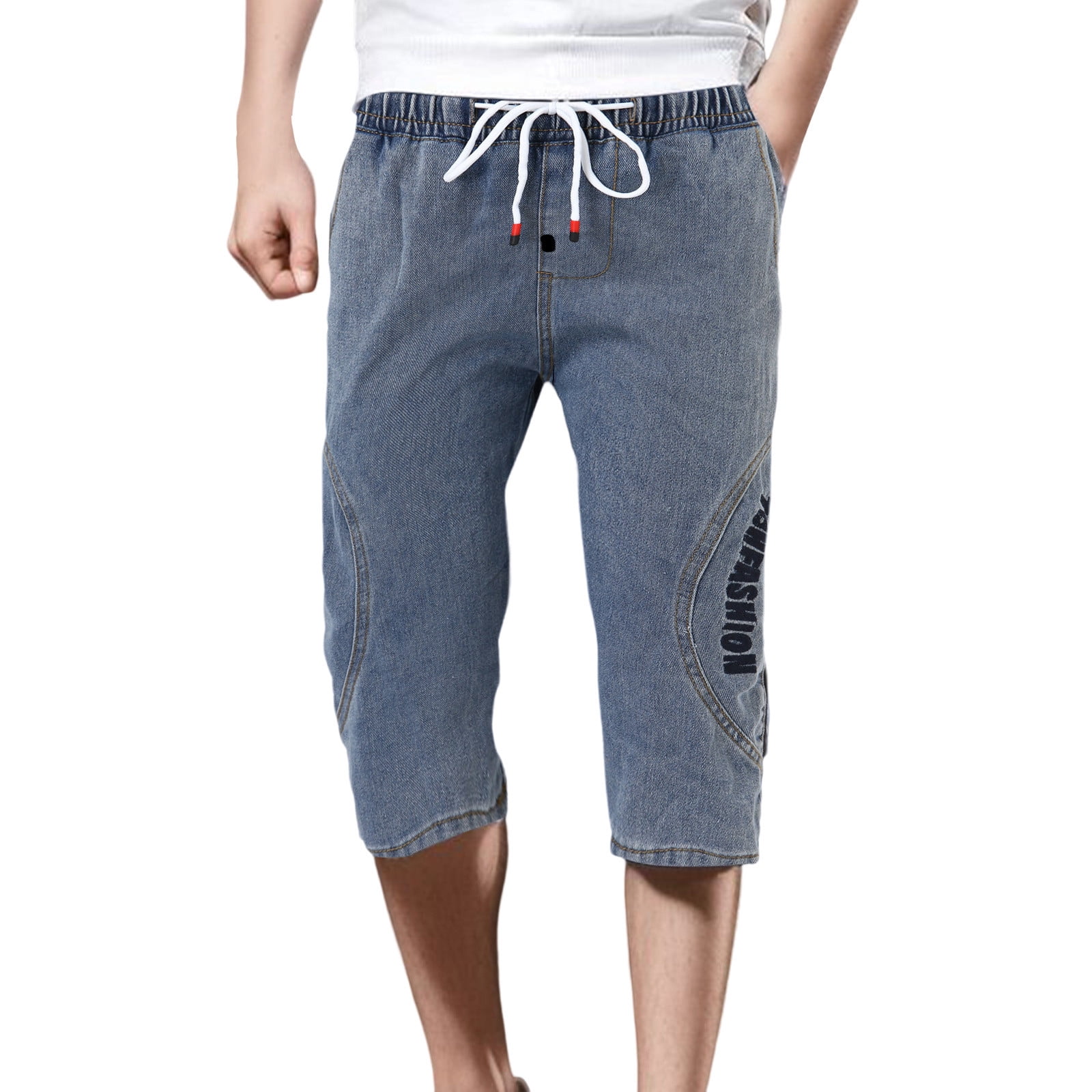 FYEGRE Mens Denim Pants for Business Casual Contemporary Men's Straight ...