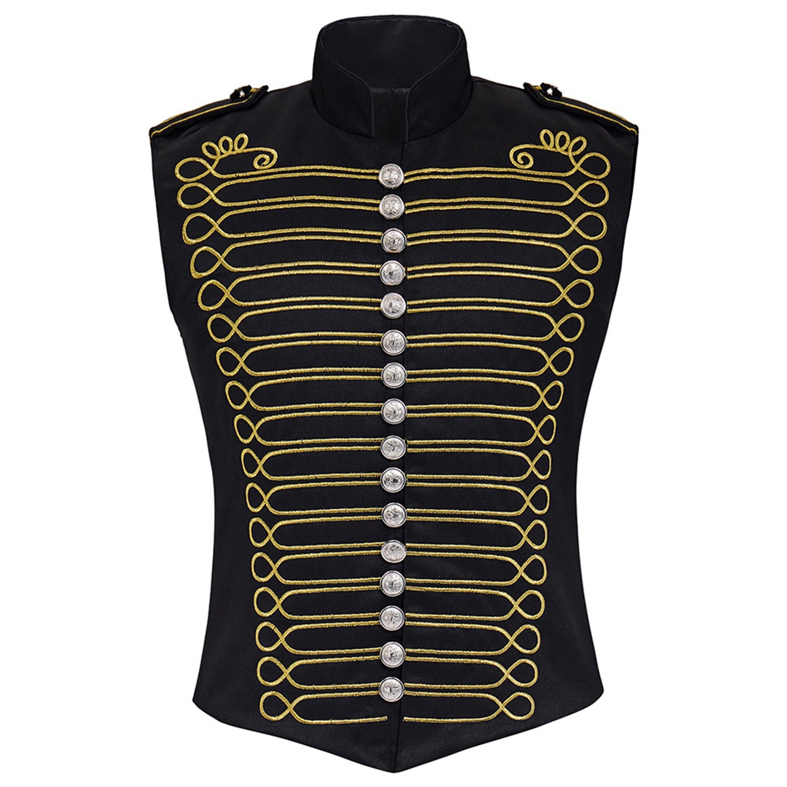 FYEGRE Style Gothic Drummer Vest for Performances and Themed Role ...