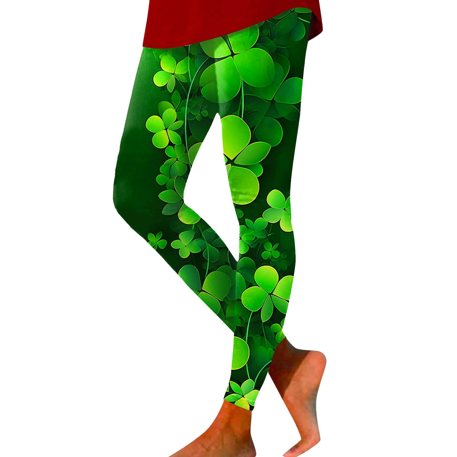 FYEGRE Women's Printed High Waist Control Tights for Yoga Fitness and ...