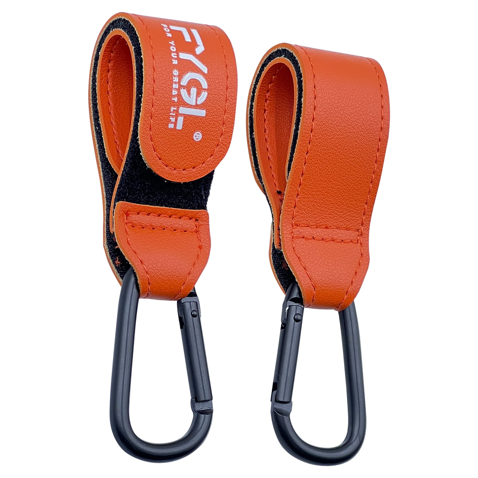FYGL Stroller Hooks - Leather Buggy Clips, Pushchair Carabiner Clip for ...