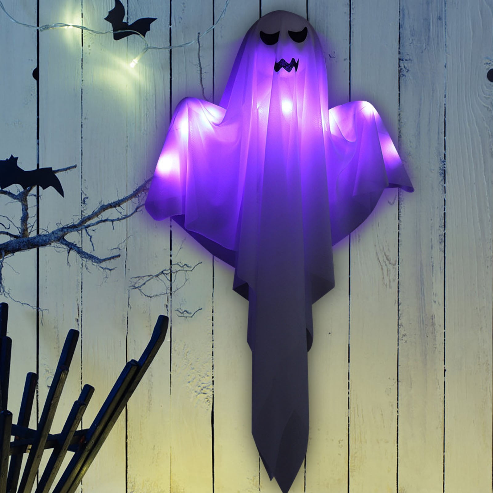 FYHALE 1 Pcs 32” Halloween Light up Hanging Ghost Decoration Outdoor ...