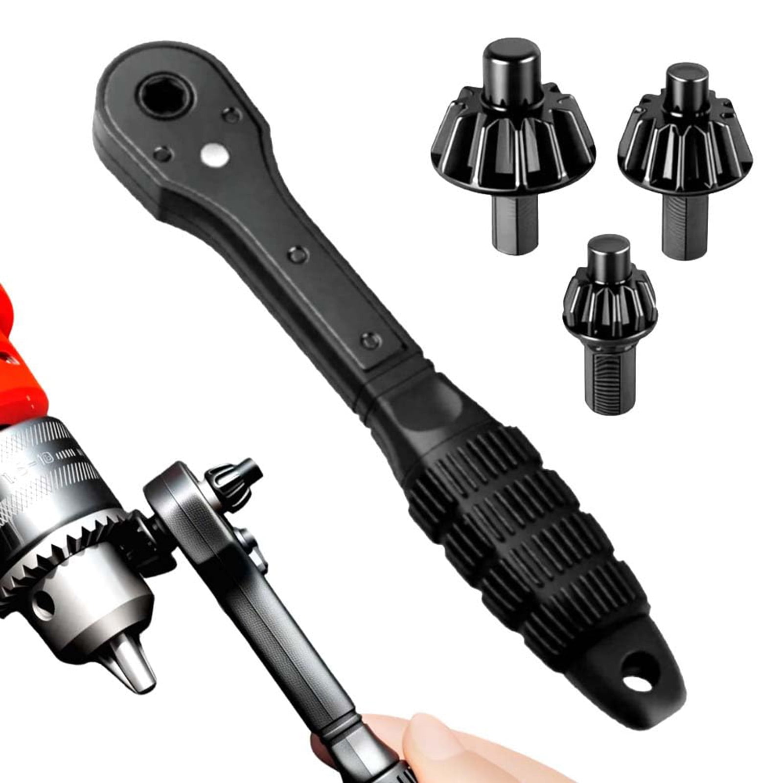 FYHALE 2 in 1 Drill Chuck Ratchet Spanner, 2025 New Universal Chuck Key ...