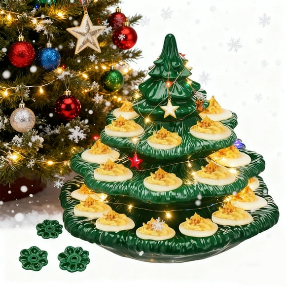 Deviled Egg Christmas Tree