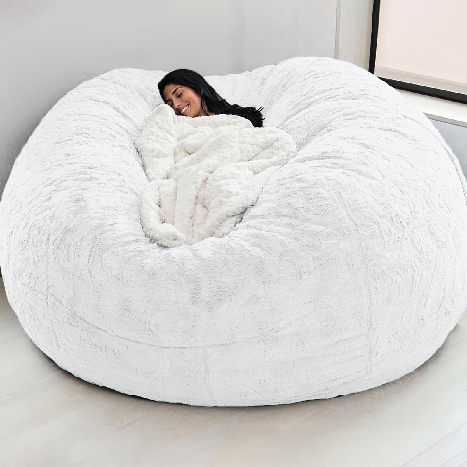 FYHALE 5FT Bean Bag Chair, Giant Beanbag Chairs for Adults, Lazy Sofa ...