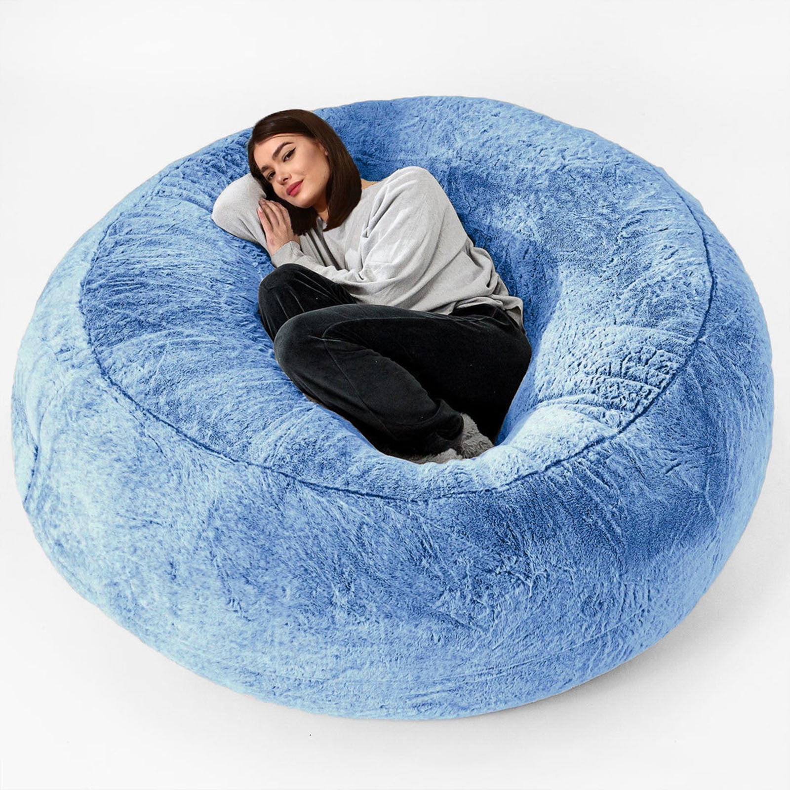 FYHALE 6 Feet Bean Bag Chair - BeanBag Chairs for Adults, Living Room ...