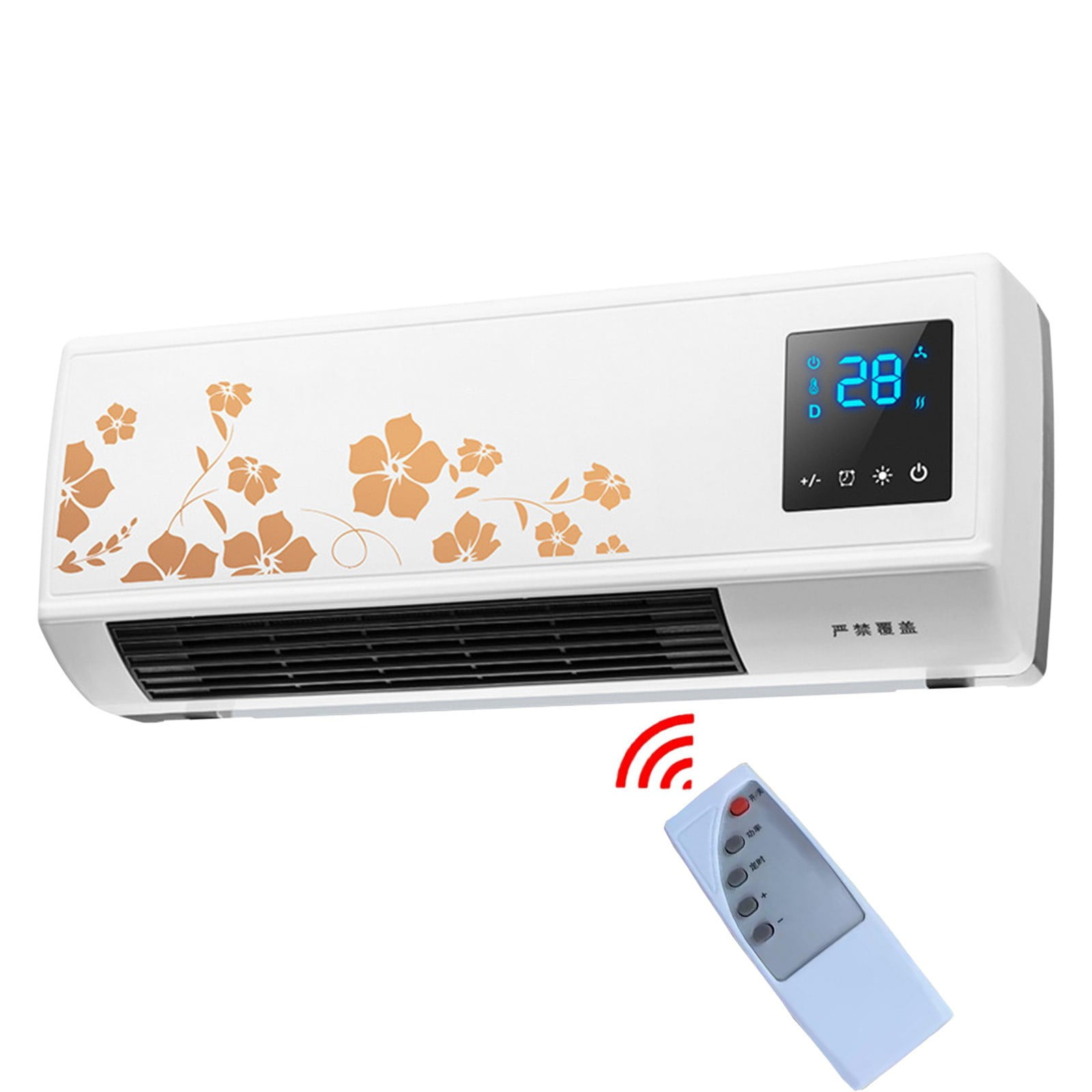 FYHALE 8,000 btu 115V Wall-mounted Air Conditioner with Remote Control ...