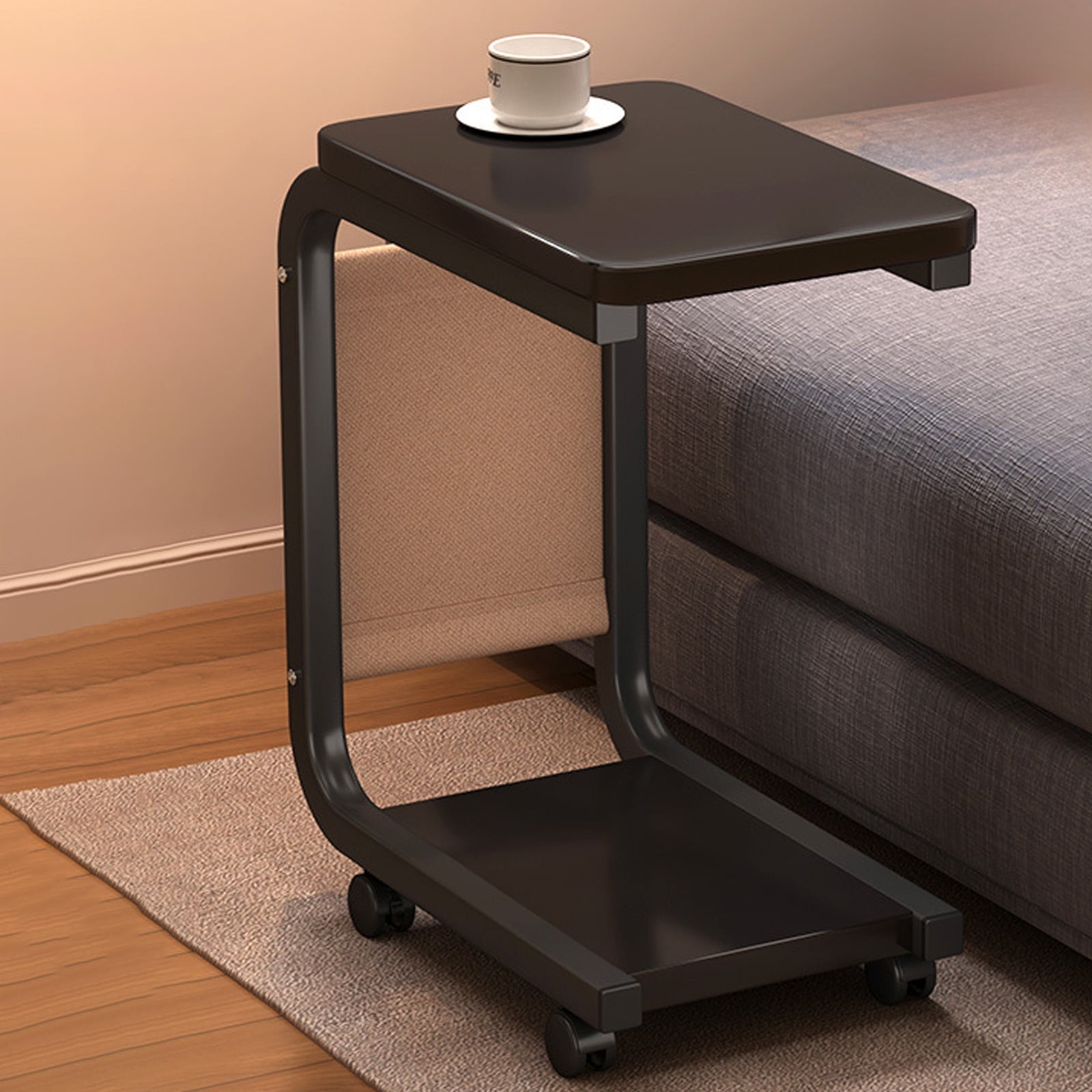 FYHALE C-Shaped End Table, Small Side Table for Couch and Recliner ...