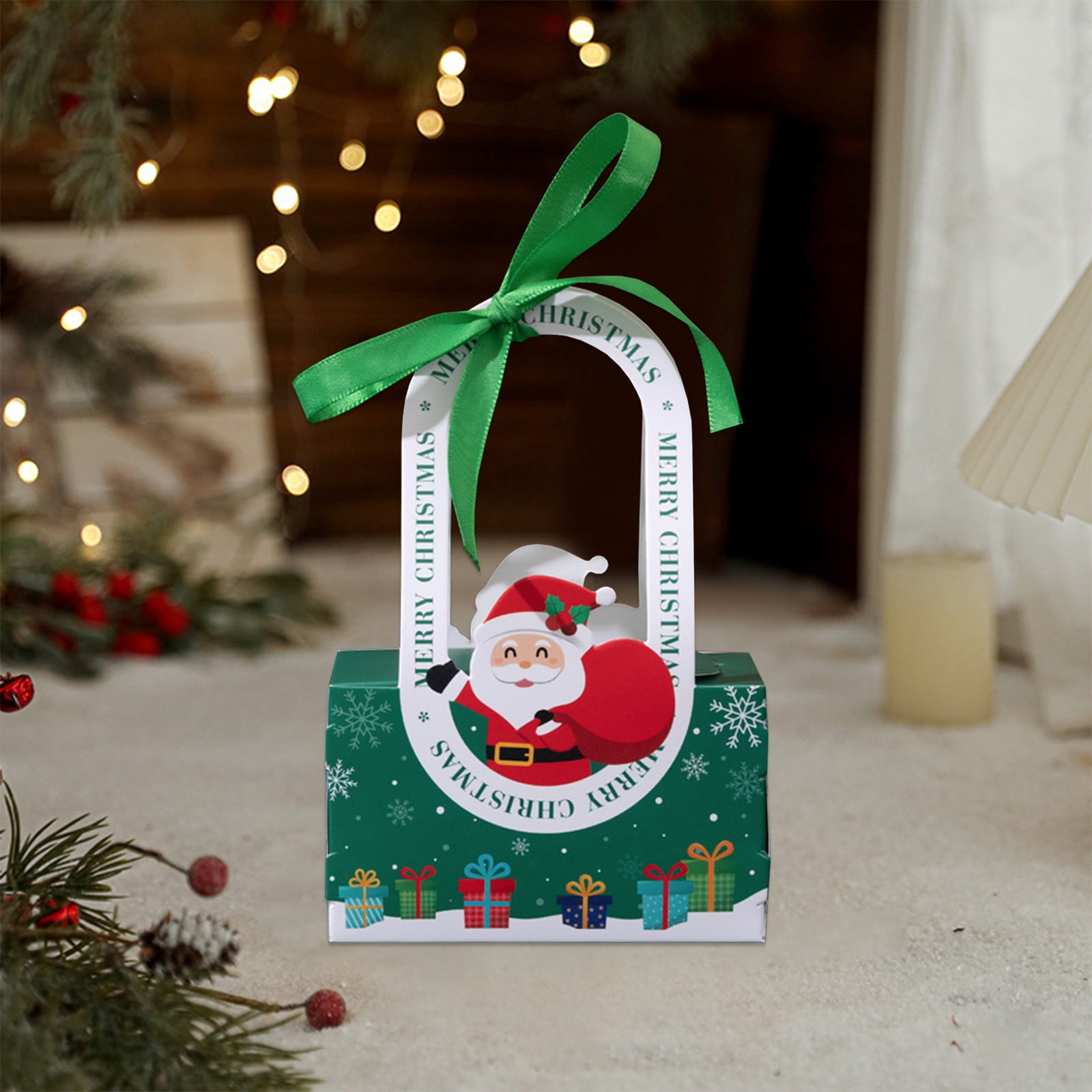 FYHALE Christmas Candy Packaging Christmas Eve Handheld Box Candy Box ...