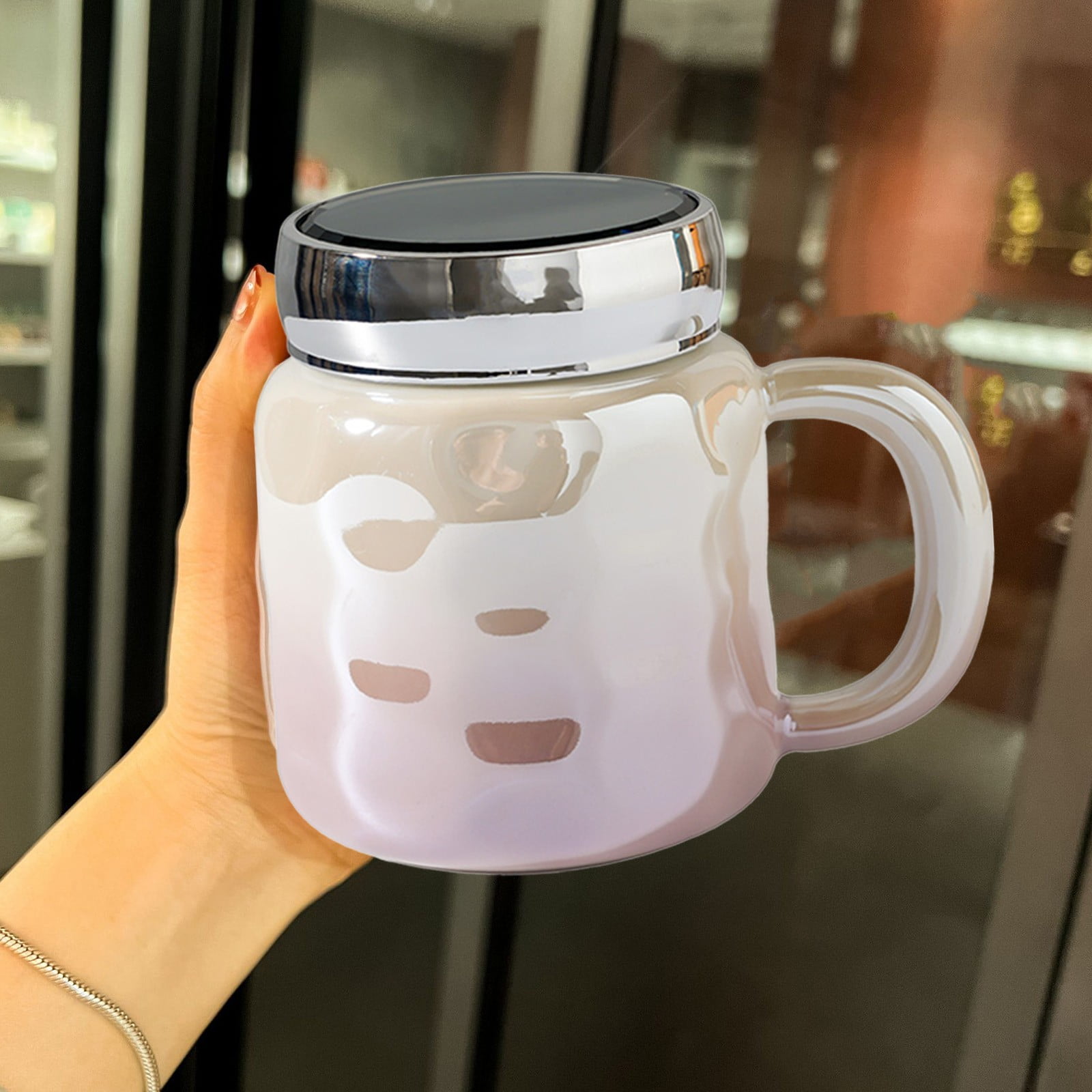 FYHALE Coffee Mugs for Men Women 450ml Candy Pearl Quality Mug ...