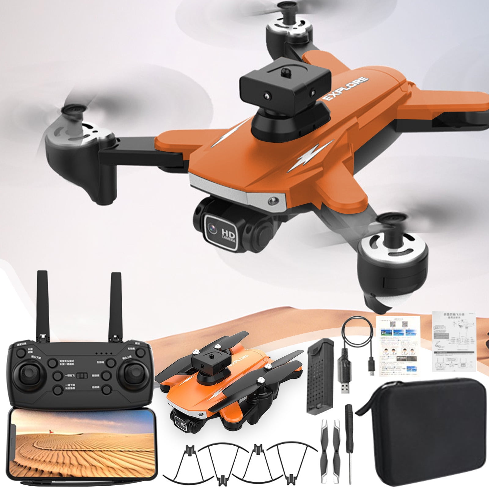 FYHALE Drones with Camera for Adults 4K Drone Brushless Motor Remote ...
