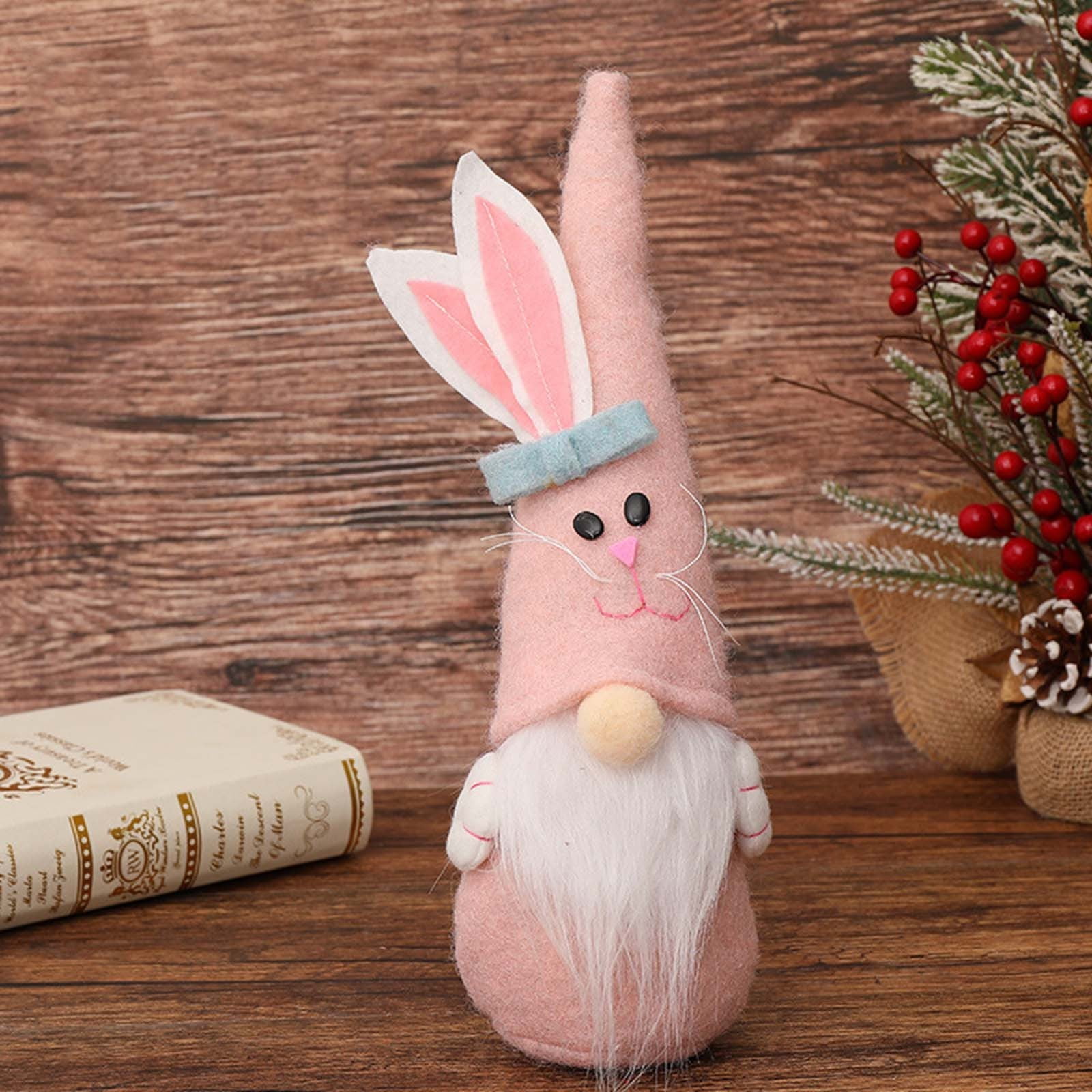 FYHALE Easter Decorations Gnomes Decor Doll Spring Table Ornaments ...