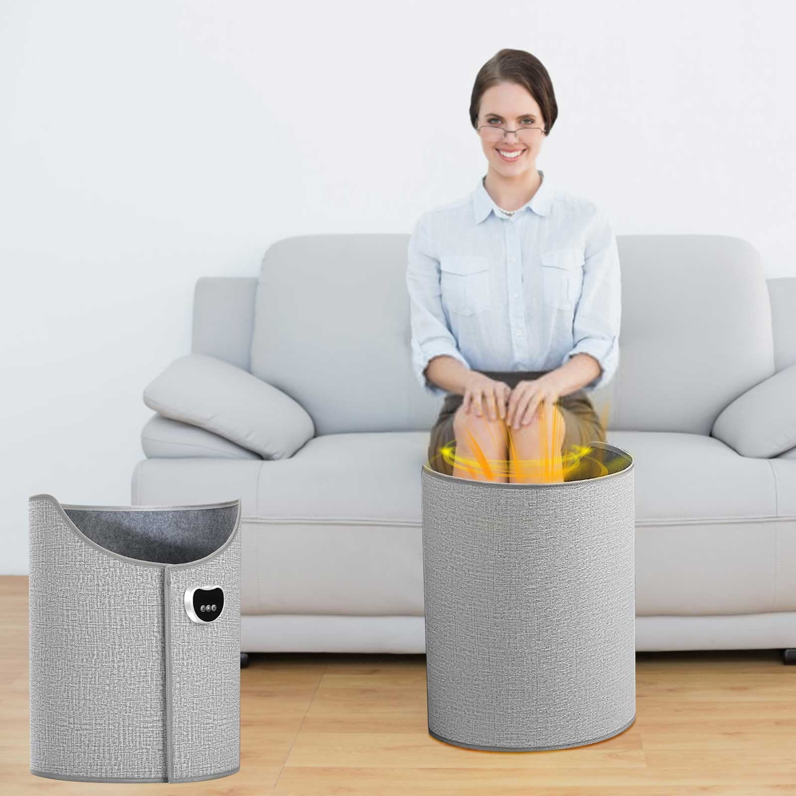 FYHALE Foldable Leg Warmer with Soft Blanket, Under Desk Leg Foot Knee ...