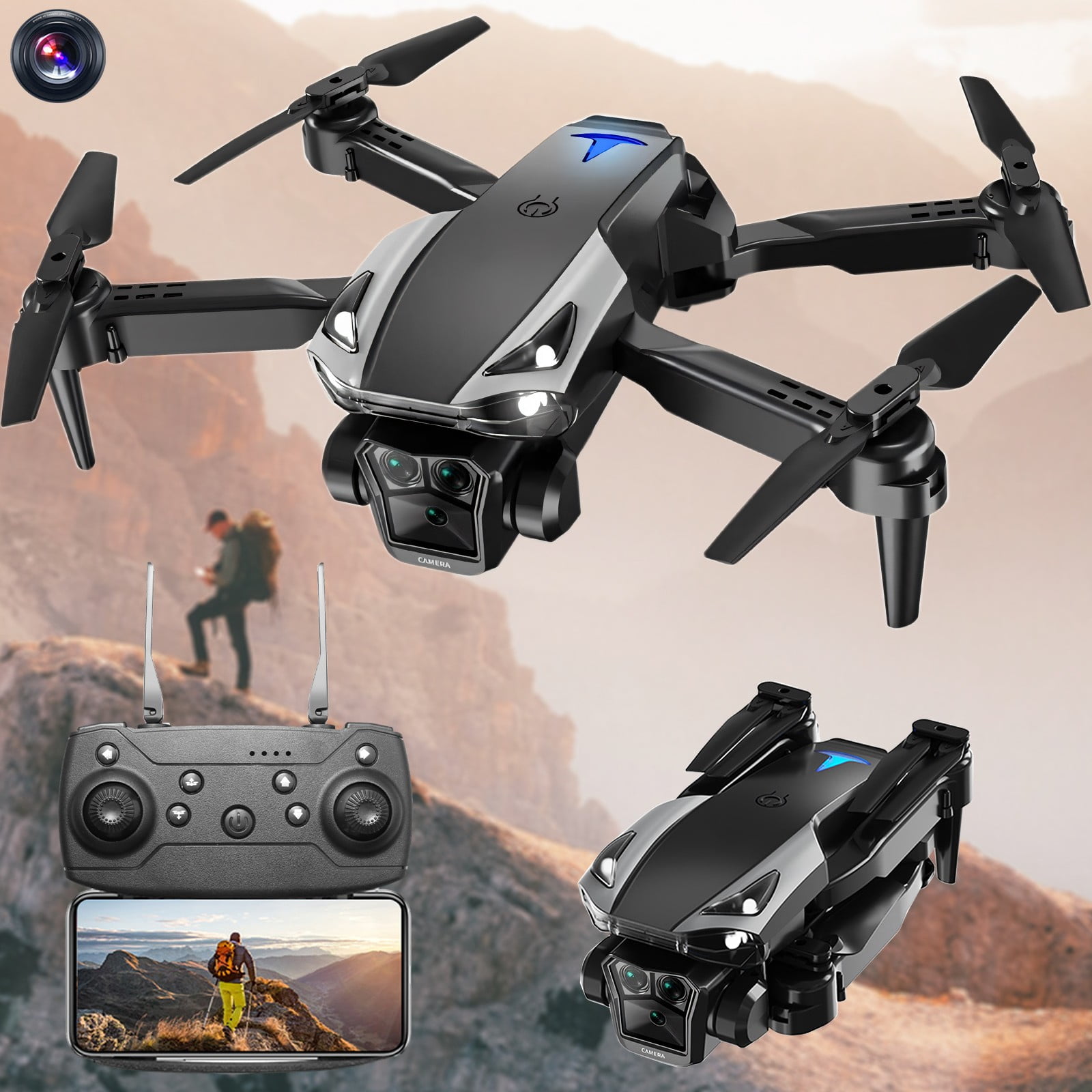 FYHALE GPS Drone 4K Dual Cameras Drone Remote Control Toys Gifts for ...
