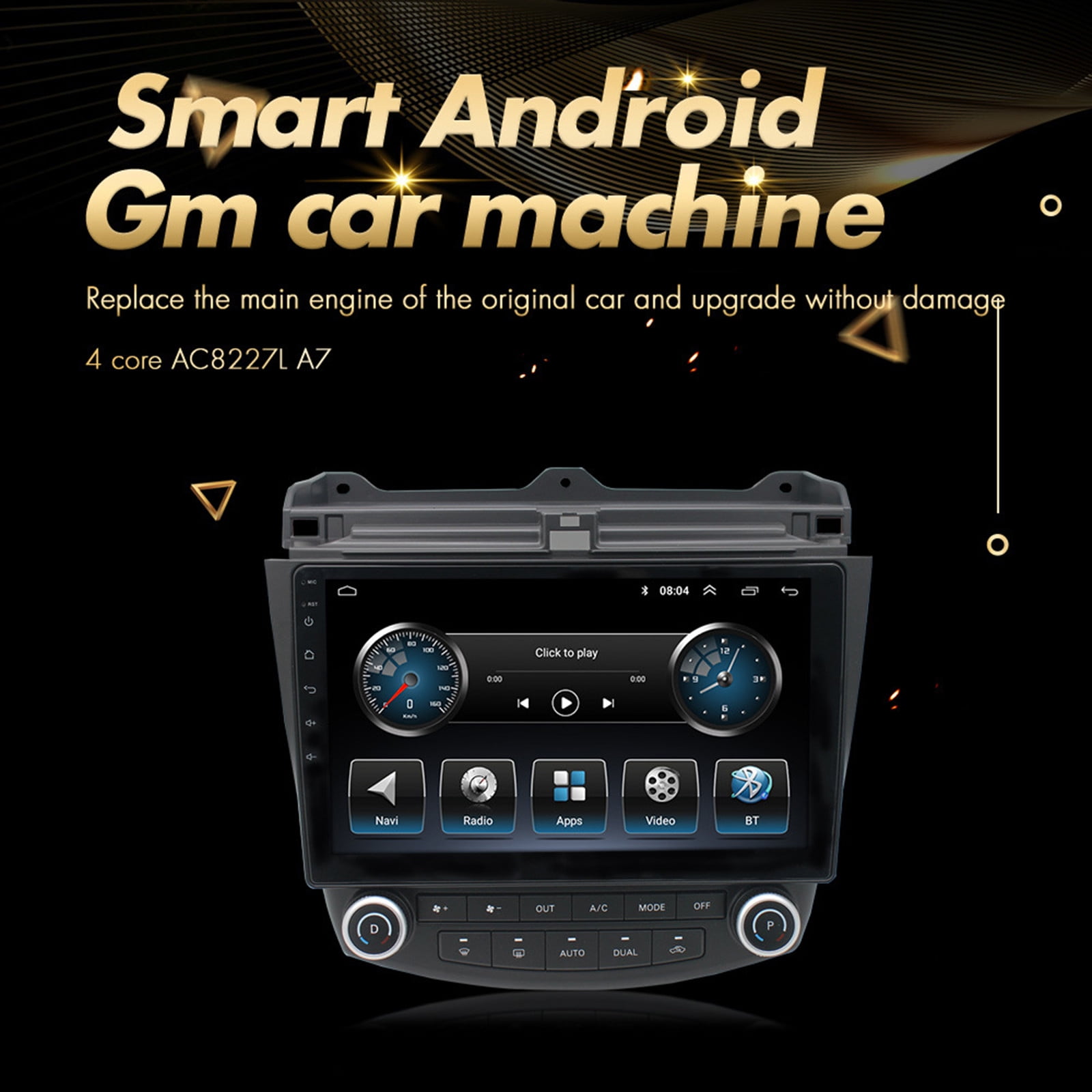 FYHALE GPS Navigation for Car Quad-Core 10.1 In Android 10.1 Car Stereo ...