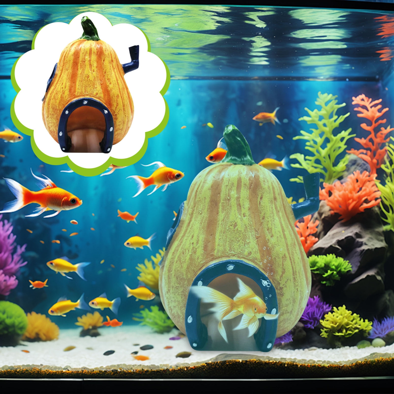 FYHALE Halloween Decoration of Fish Tank Exquisite Decoration of The ...