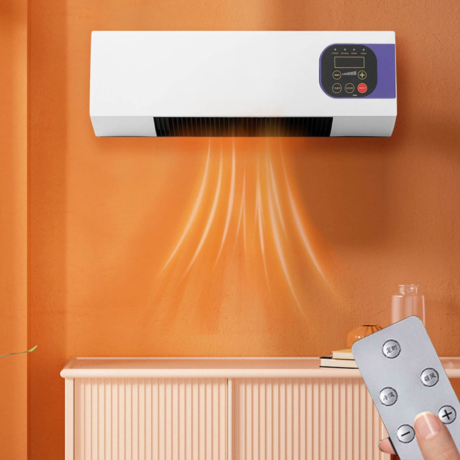 FYHALE Heater Air Conditioners Wall Unit 1500W Smart Space Heater for ...