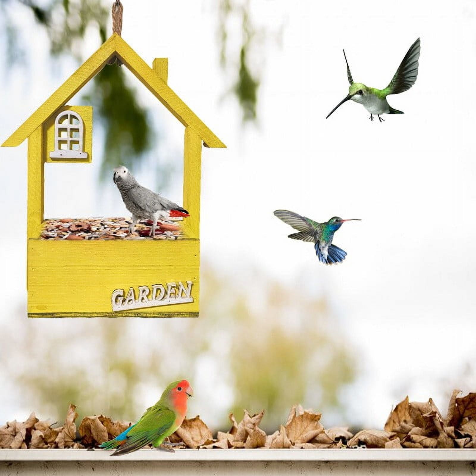 FYHALE Hummingbird Feeders for Outdoors Hanging, Hanging Mini ...